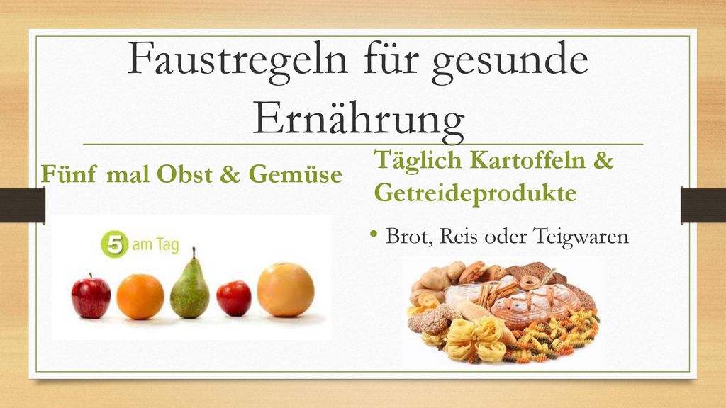 Gesundeungesunde Ernährung Ppt Herunterladen