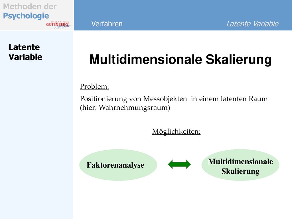Multivariate Analysemethoden Johannes Gutenberg Universität Mainz - ppt ... Multivariate Analysemethoden Johannes Gutenberg Universität Mainz - ppt ...