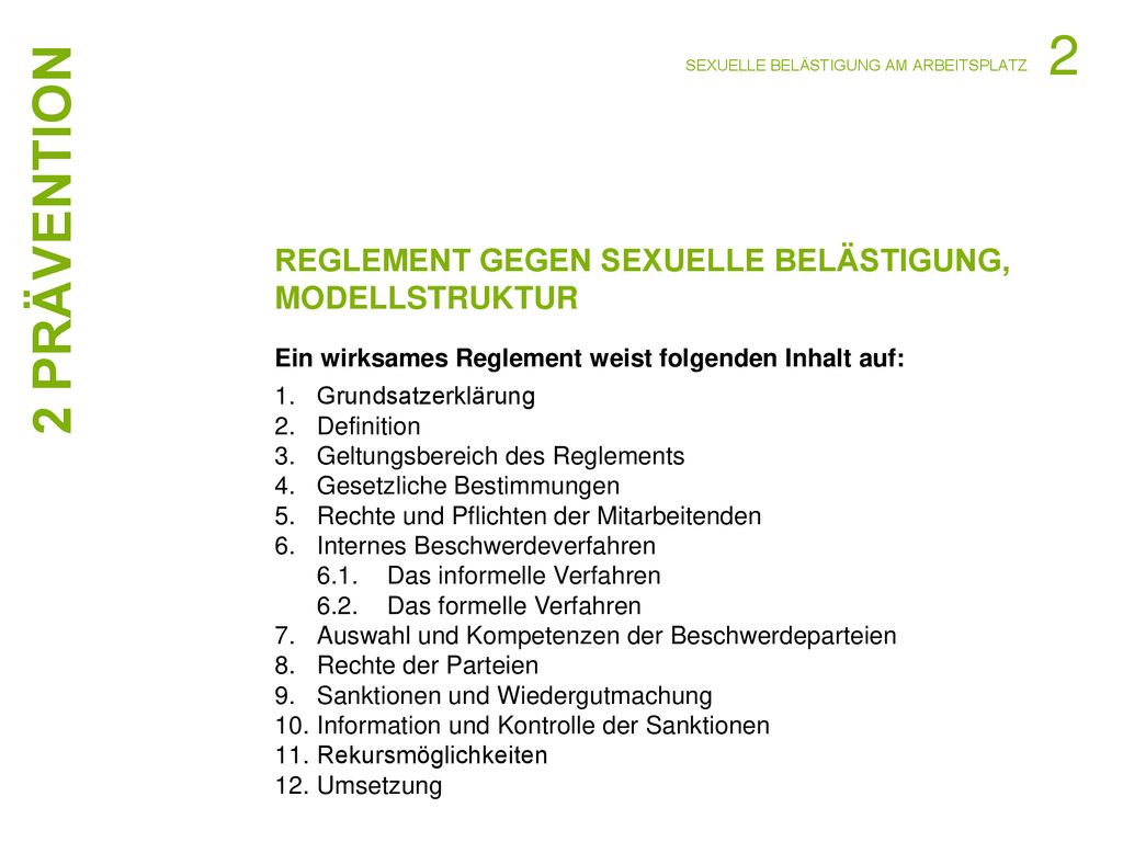 Sexuelle Belästigung Am Arbeitsplatz 2 Prävention Ppt Herunterladen